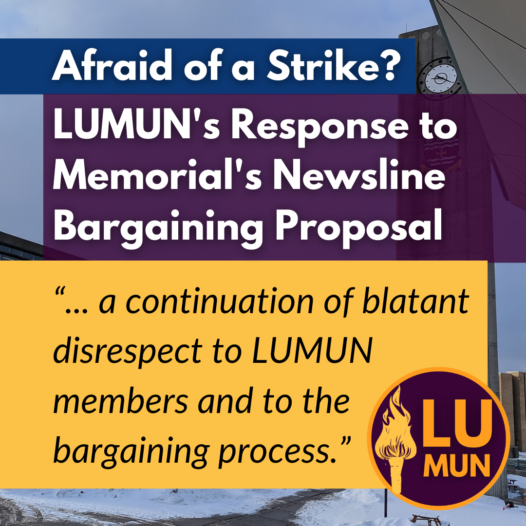 Afraid of a Strike? LUMUN’s Response to Memorial’s Newsline Bargaining ...