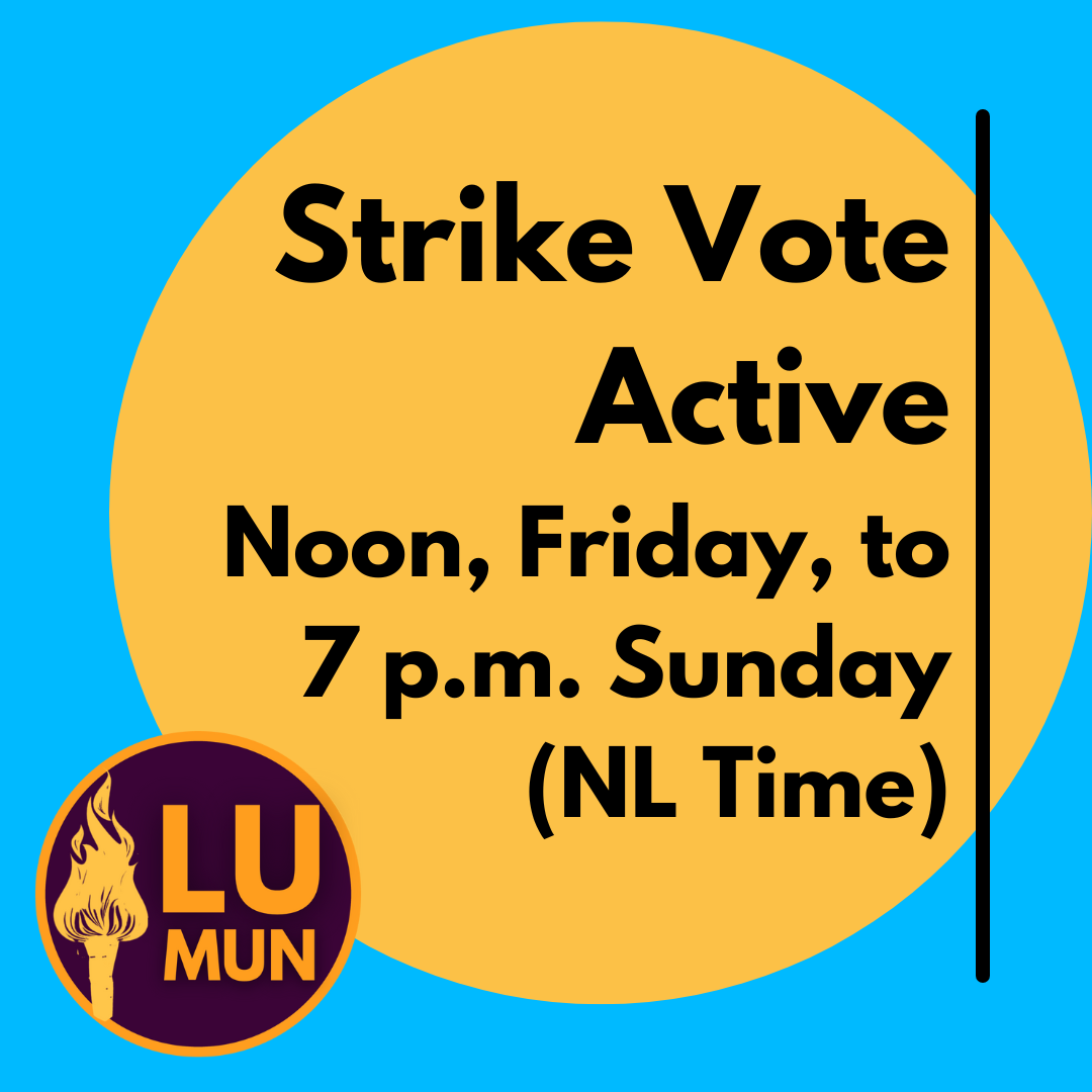 Strike Vote Active: Noon, Friday, to 7 p.m. Sunday (NL Time ...